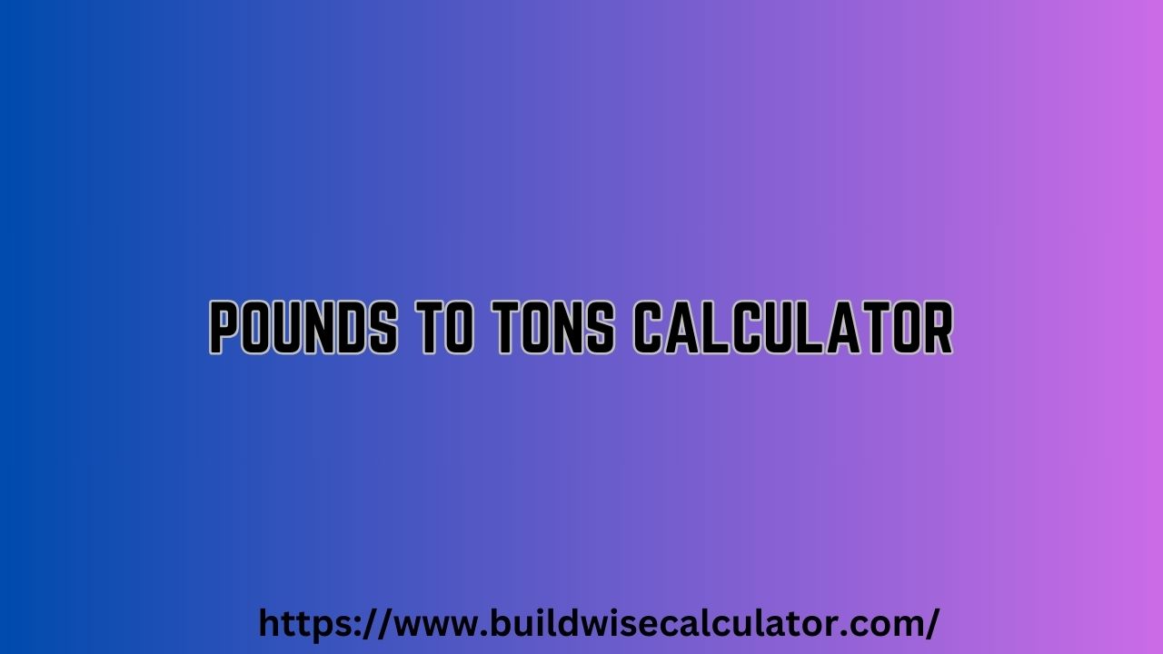 Pounds To Tons Calculator Convert Weight Instantly Pounds To Tons Calculator Convert Weight Instantly